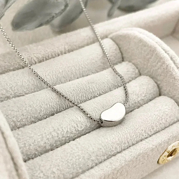 Jewelry | 925 Sterling Silver Bean Necklace Pea Pendant Chain Necklace ...